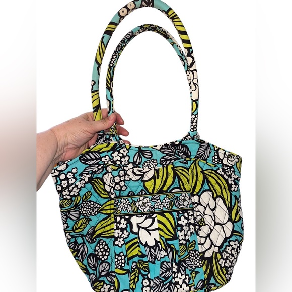 Vera Bradley | Bags | Vera Bradley Quilted Fabric Tote Shoulder Bag ...